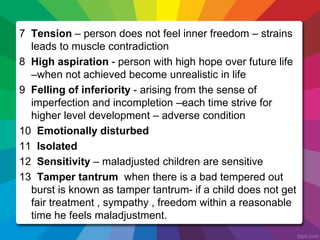 conflict and frustration + adjustment and maladjustment | PPT