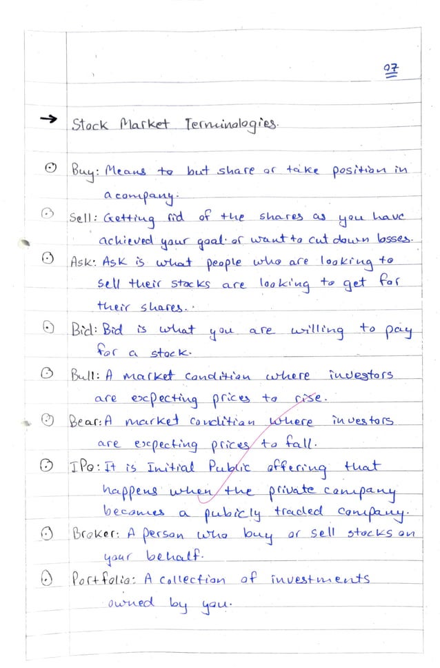 Business Studies Project on Stock Exchange | PDF