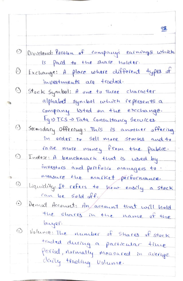 Business Studies Project on Stock Exchange | PDF