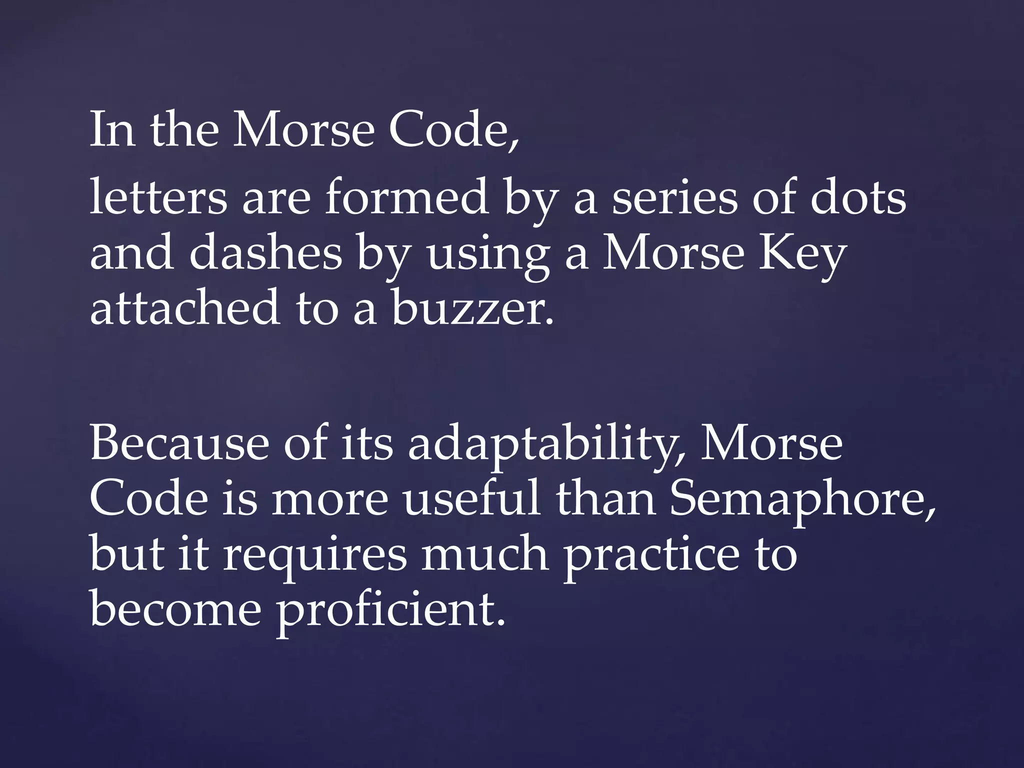 BSP SIGNALLING, COMMANDS, MORSE CODE.pptx