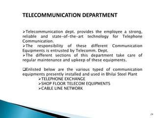 Bhilai Steel Plant Training Presentation | PPTX