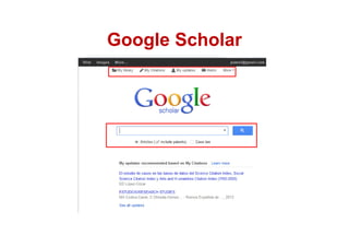 Búsqueda en google Scholar - Académico 2014 | PDF