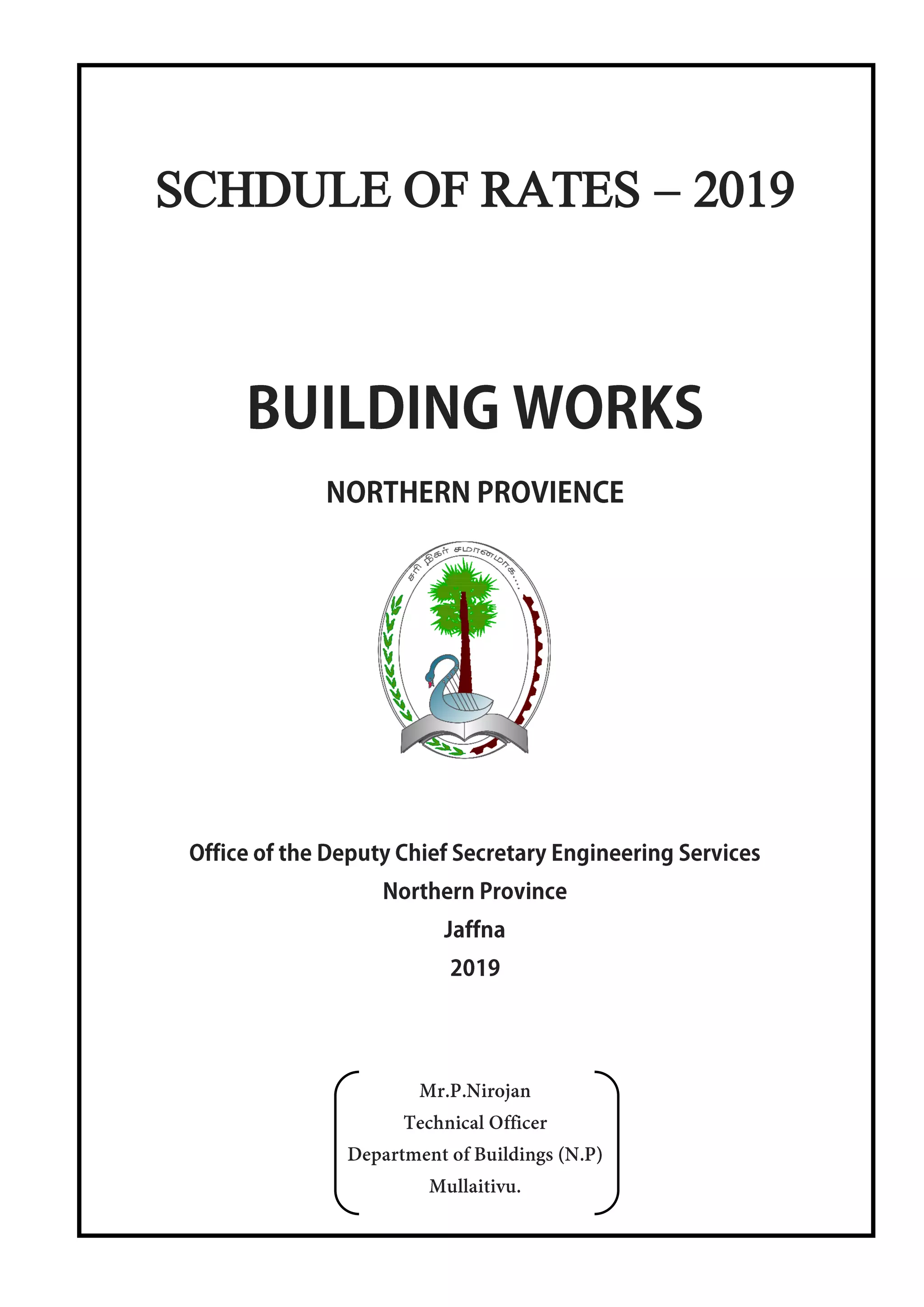 Building Schedule Rates - 2019 N.P | PDF