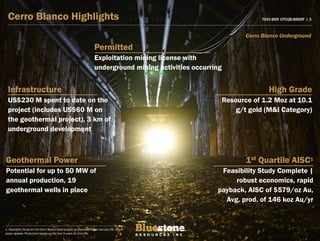 BSR - BlueStone Resources Corporate Presentation | PPT
