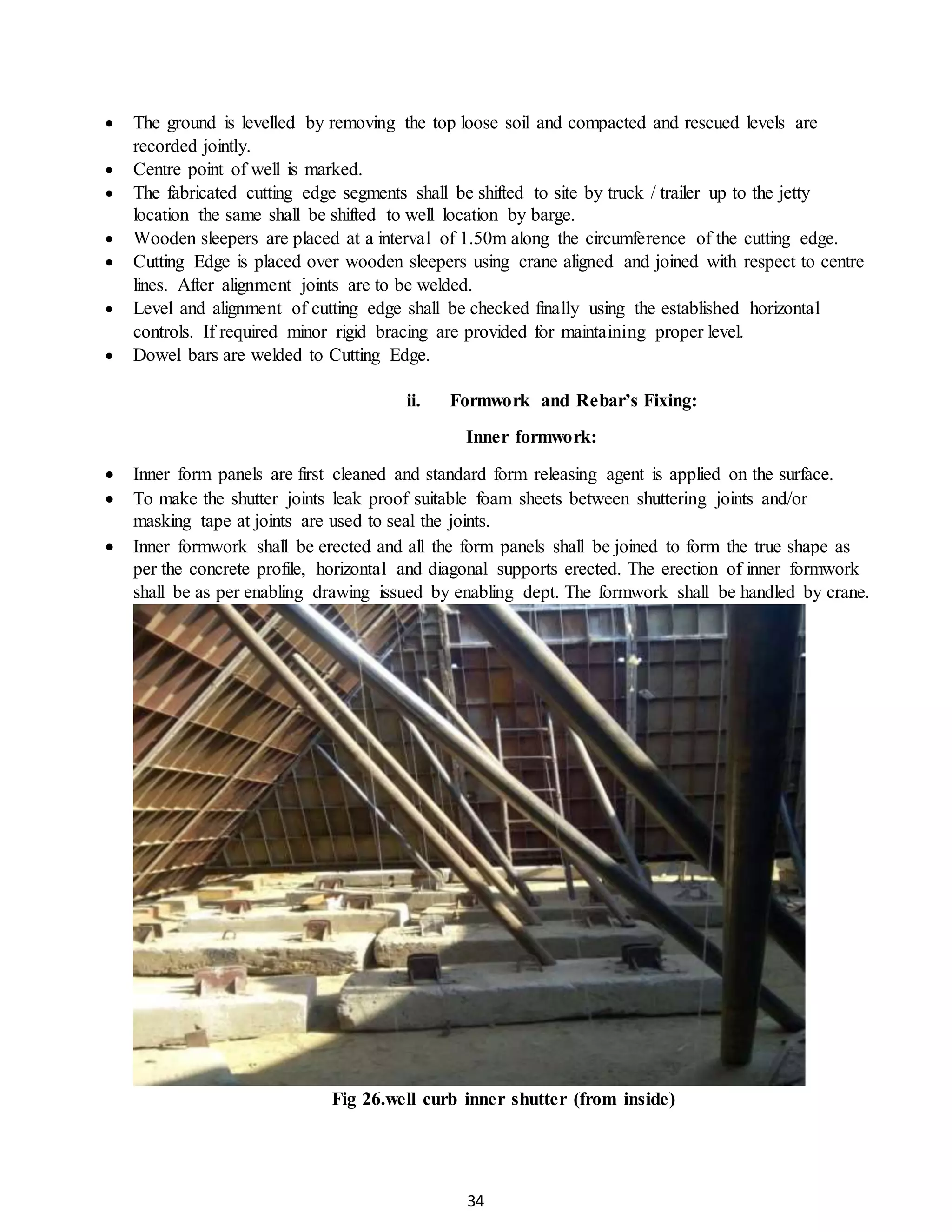 well foundation of six lane new ganga bridge near kacchi dargah in ...