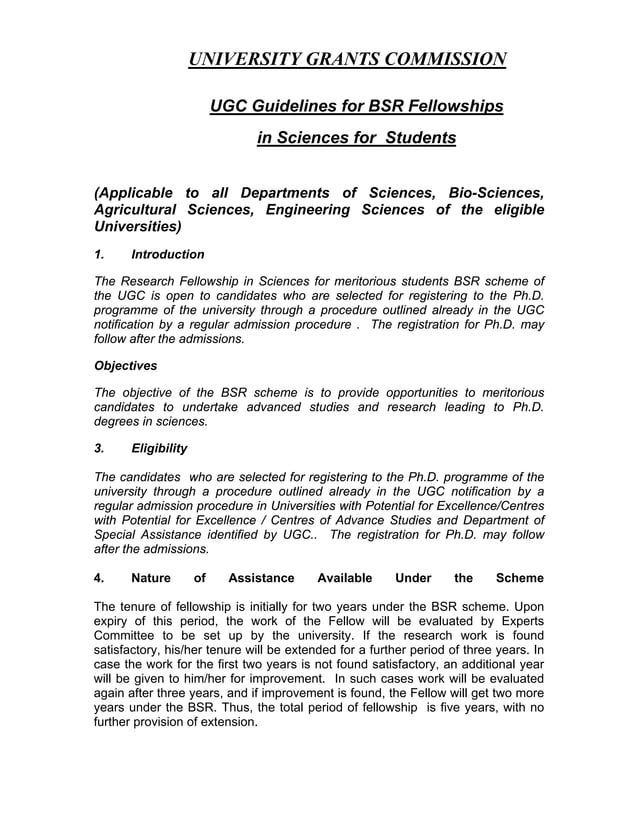 Bsr guidelines | PDF | Postgraduate Education | College Education