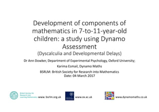 Dyscalculia and Developmental Delays | PPT