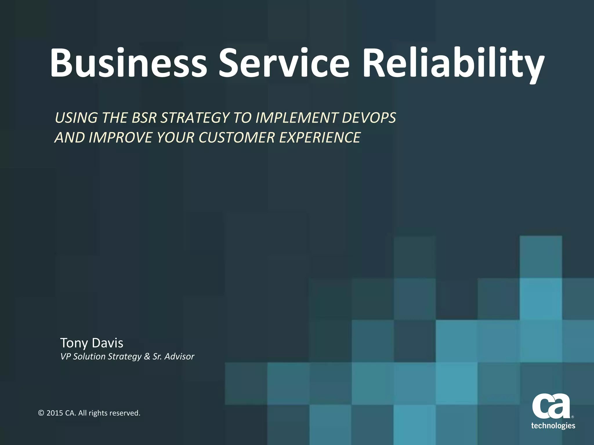 BSR Method for DevOps | PPTX