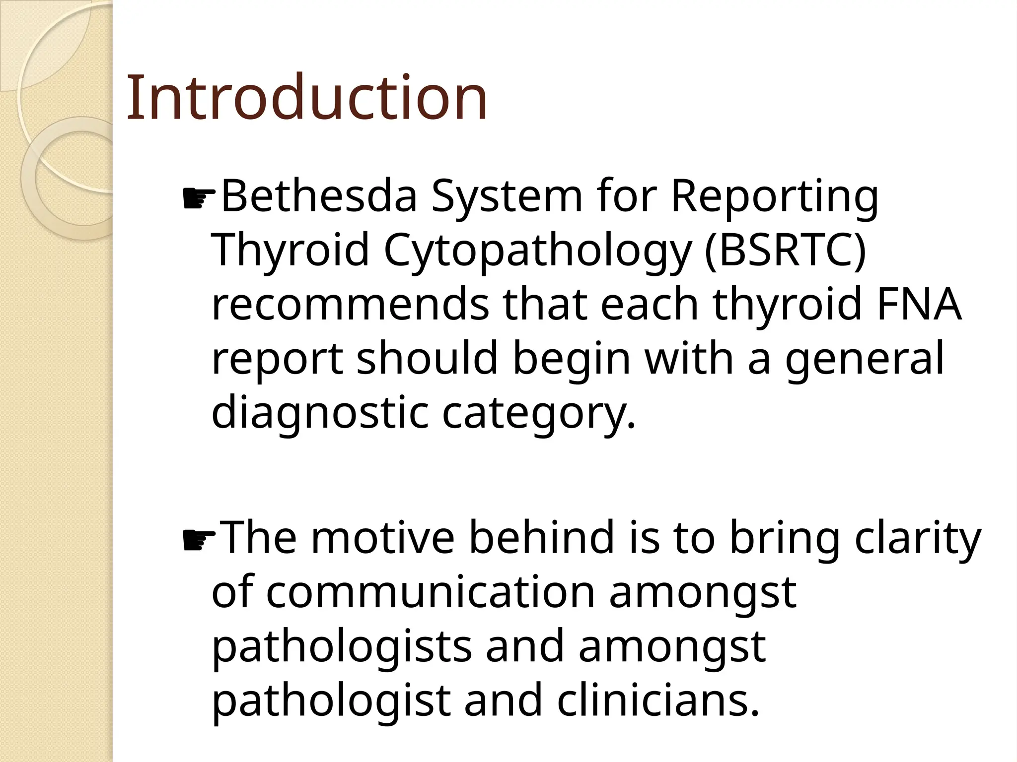 Bethesda system for reporting thyroid malignancy | PPTX