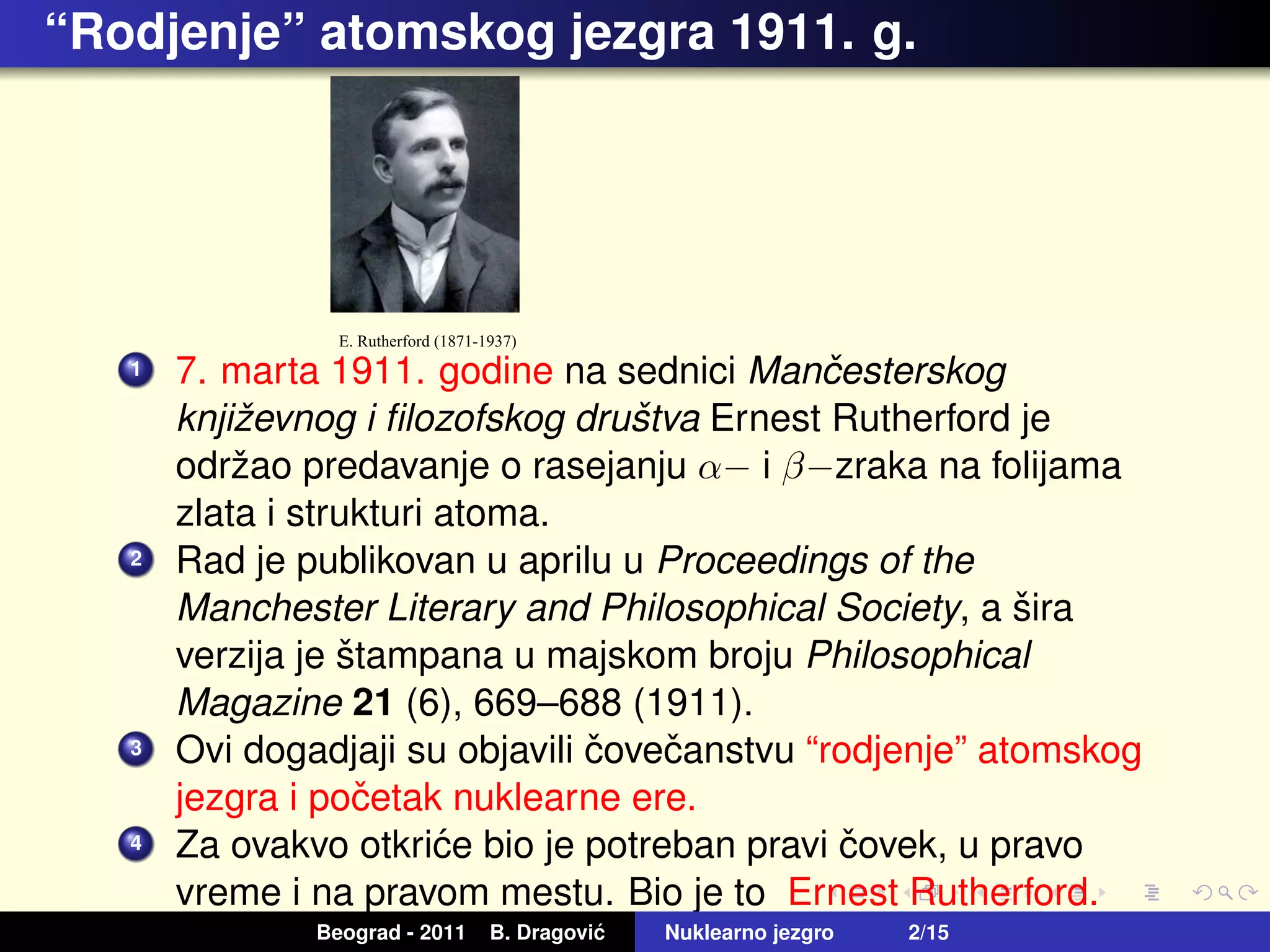 Ernest Rutherford and The Discovery of Atomic Nucleus | PDF