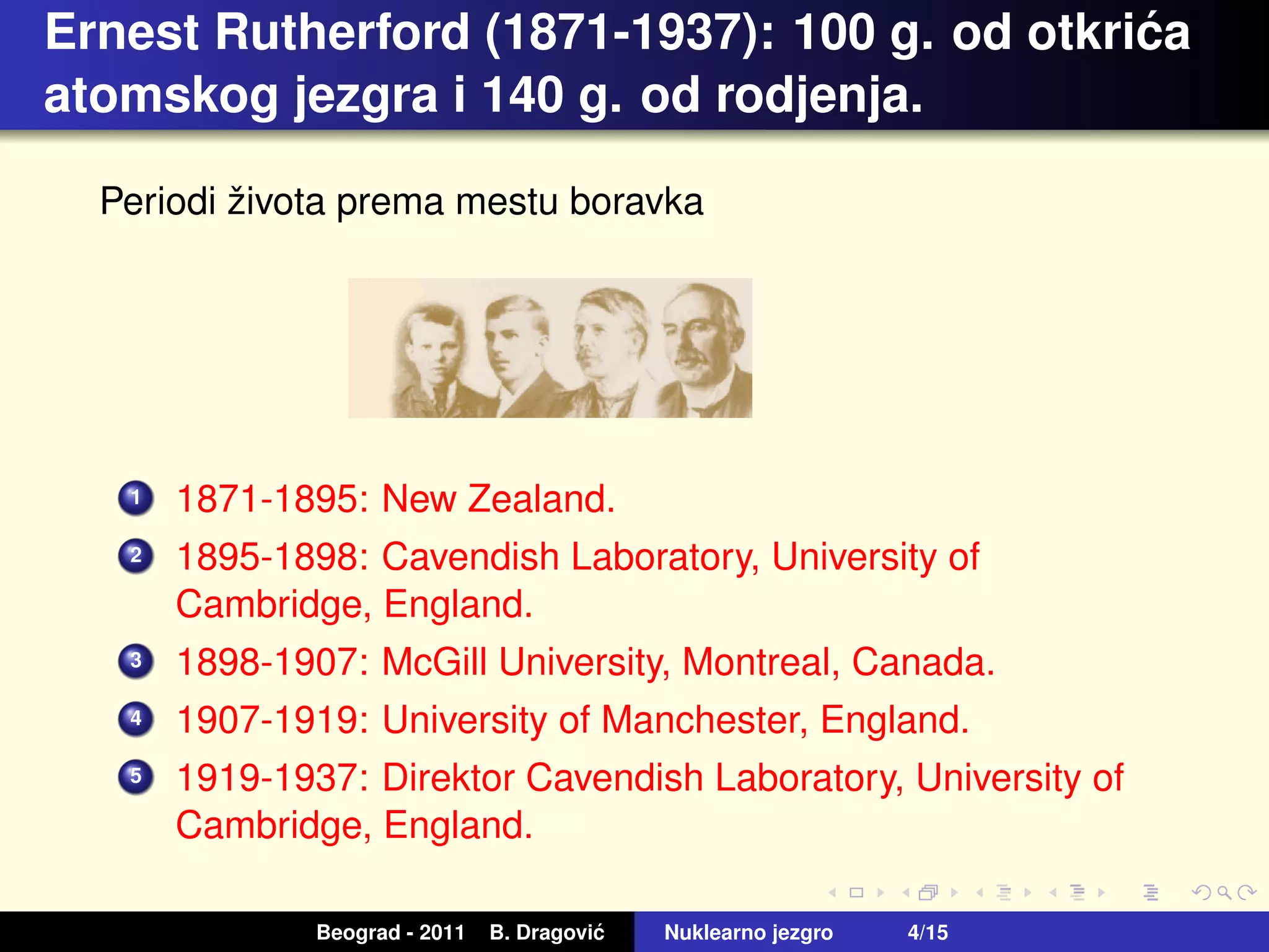 Ernest Rutherford and The Discovery of Atomic Nucleus | PDF