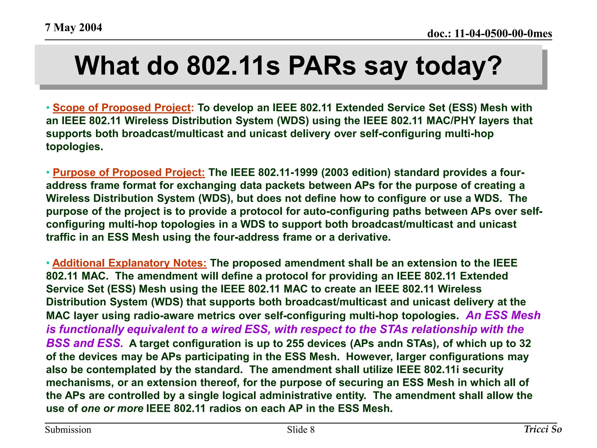BSS and ESS Mesh.ppt