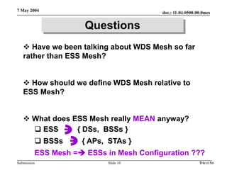 BSS and ESS Mesh.ppt