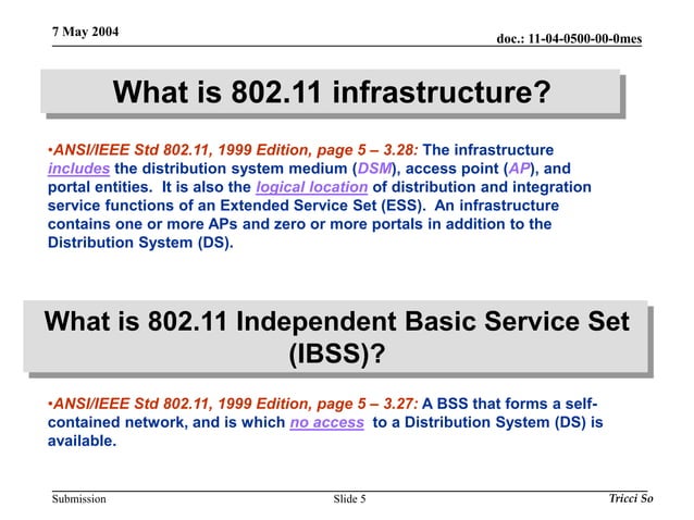 BSS and ESS Mesh.ppt