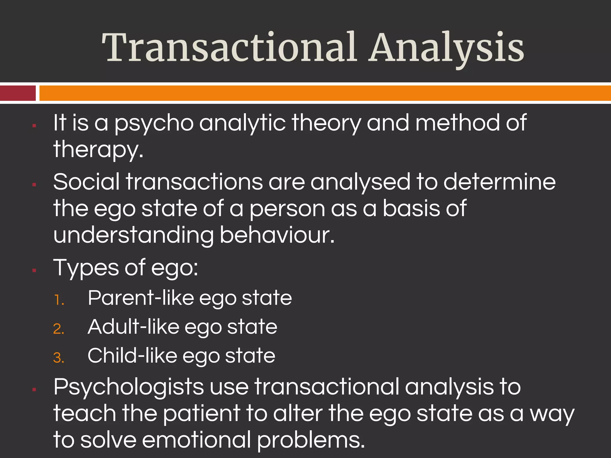 Interpersonal Styles (Transactional Analysis, Life Position, Script ...