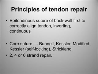 BSSH Khartoum overseas Flexor tendon repairs.ppt