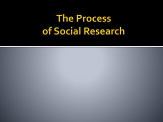 Basics of Social Research | PPT