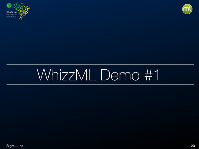 BSSML17 - API and WhizzML | PPT