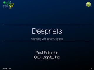 BSSML17 - Deepnets | PPT