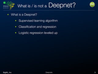 BSSML17 - Deepnets | PPT