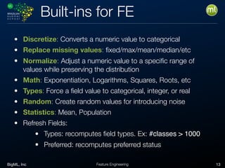 BSSML17 - Feature Engineering | PPT