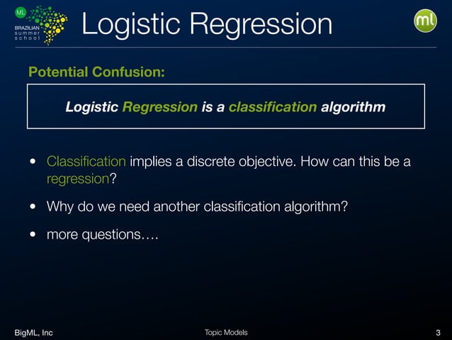 BSSML17 - Logistic Regressions | PPT