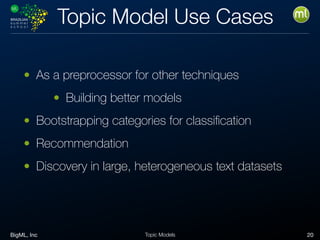 BSSML17 - Topic Models | PDF