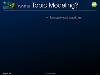 BSSML17 - Topic Models | PDF