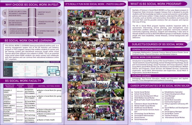 BS Social Work Program Leaflet | PDF