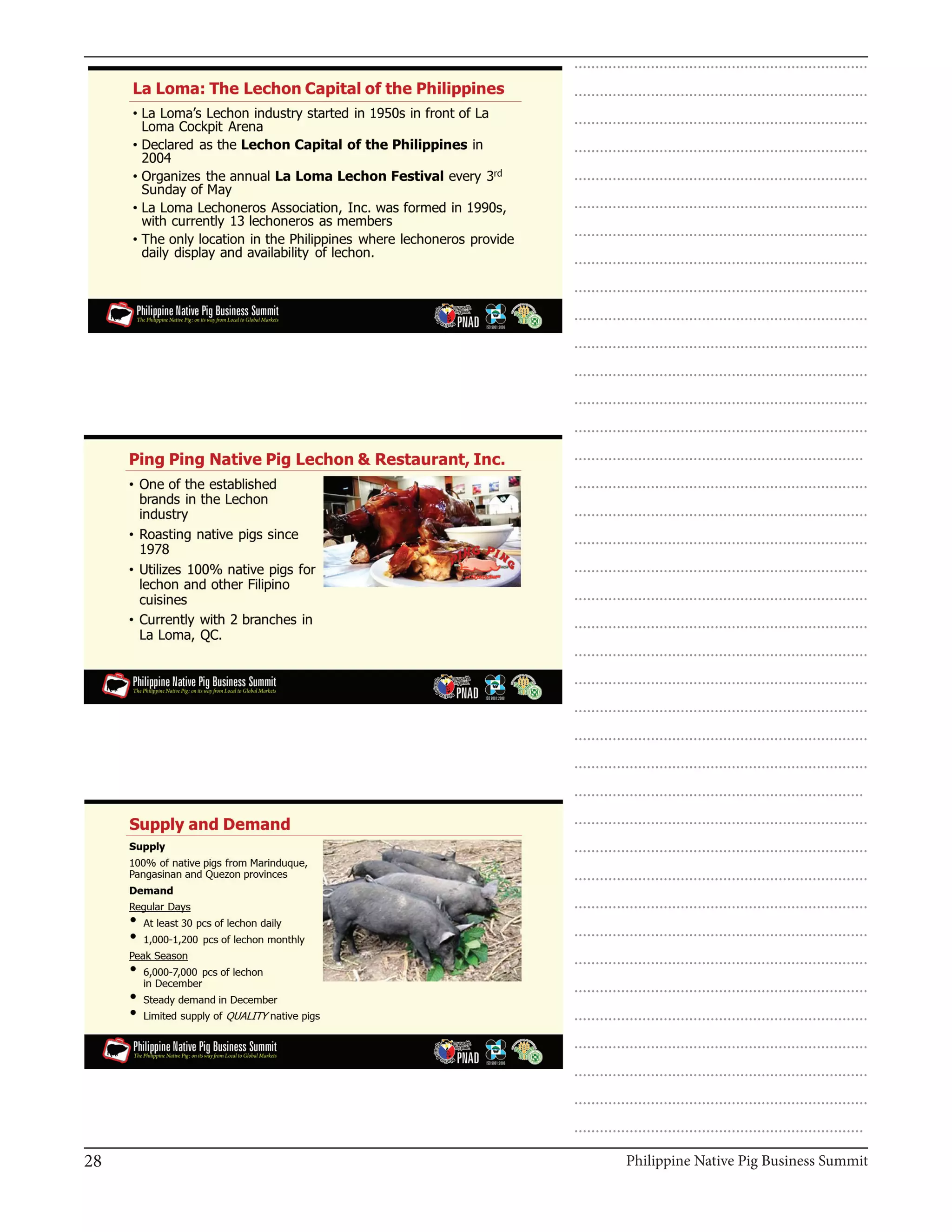 Philippine Native Pig Business Summit | PDF