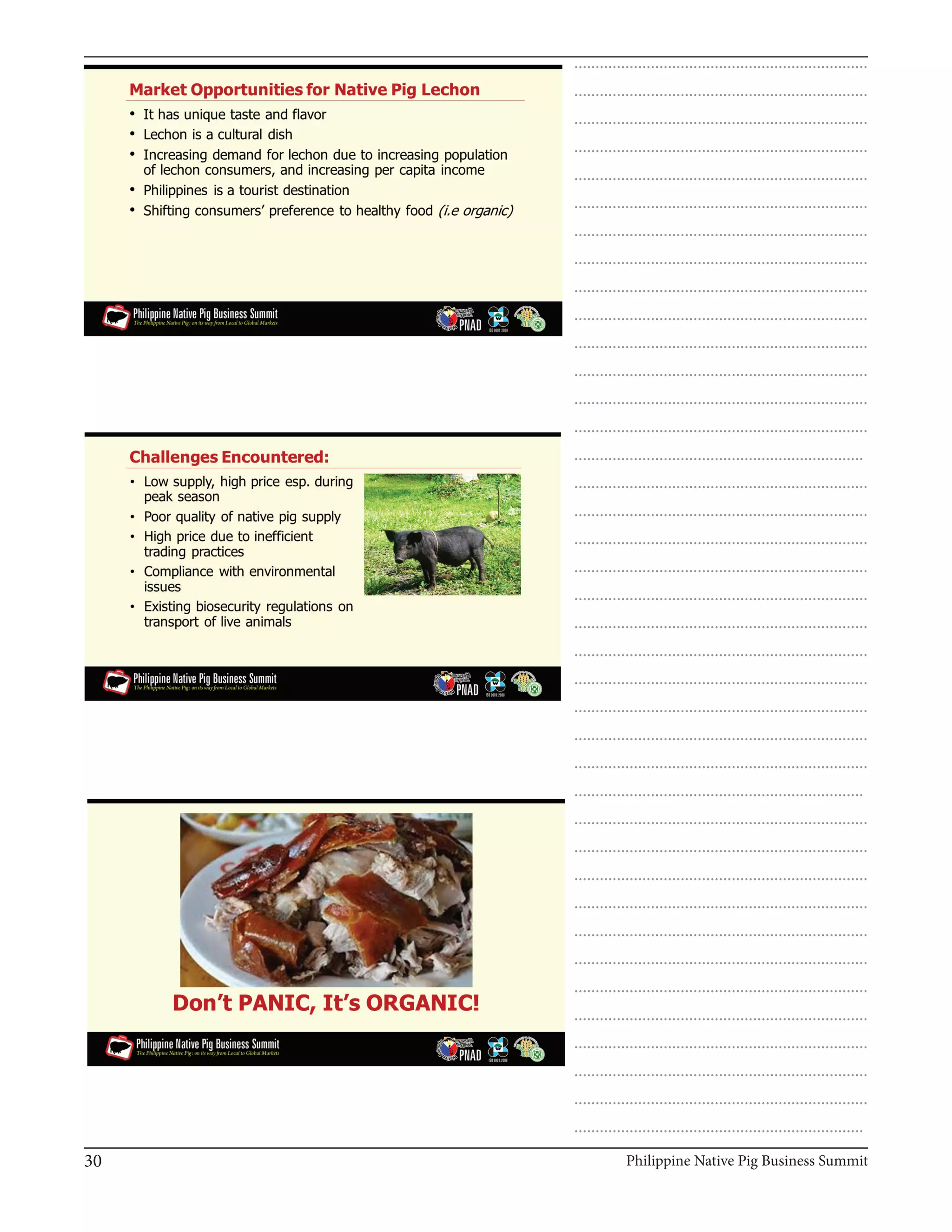 Philippine Native Pig Business Summit | PDF