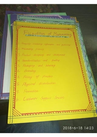 PROJECT ON MARKETING MANAGEMENT CLASS 12 BST | PDF