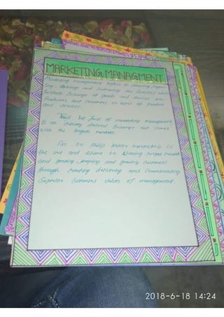 PROJECT ON MARKETING MANAGEMENT CLASS 12 BST | PDF