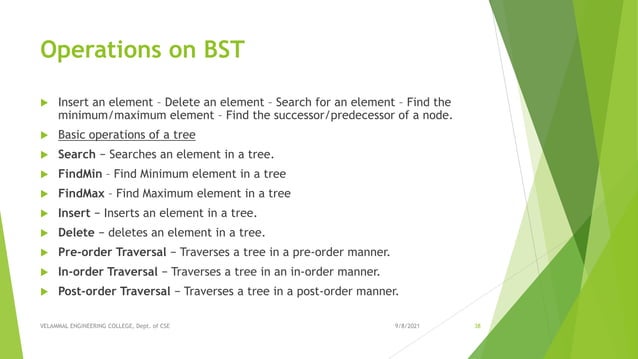 BINARY SEARCH TREE | PPTX | Programming Languages | Computing
