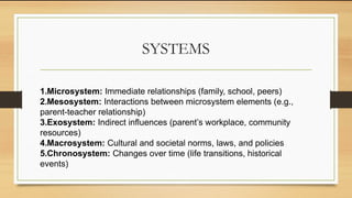 ECOLOGICAL SYSTEMS THEORY BY URIE BRONFENBRENNER | PPTX