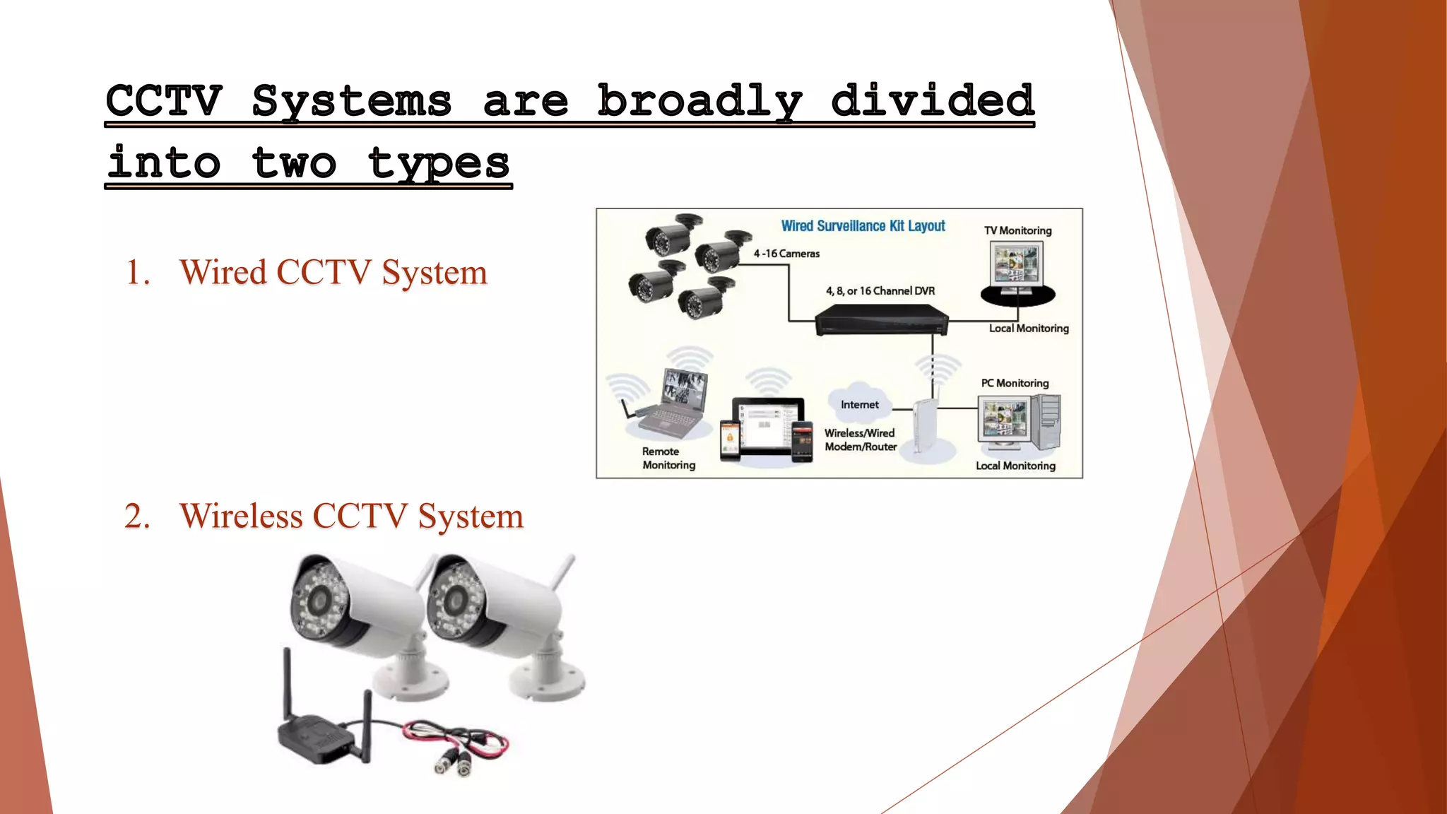 CCTV System - Close circuit television System - UCJ | PPTX | Cameras and Camcorders | Consumer ...