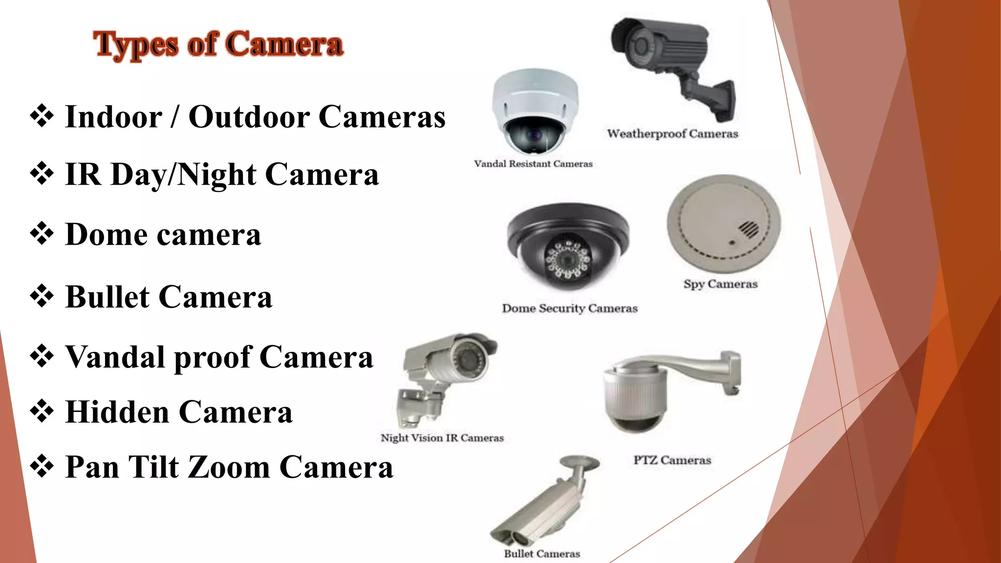 CCTV System - Close circuit television System - UCJ | PPTX | Cameras and Camcorders | Consumer ...