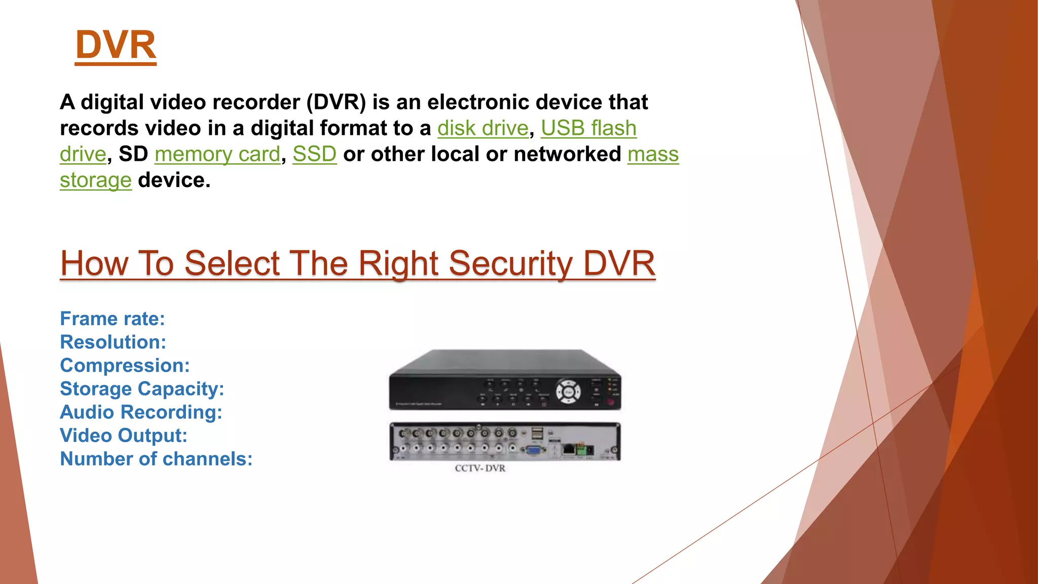 CCTV System - Close circuit television System - UCJ | PPTX | Cameras ...