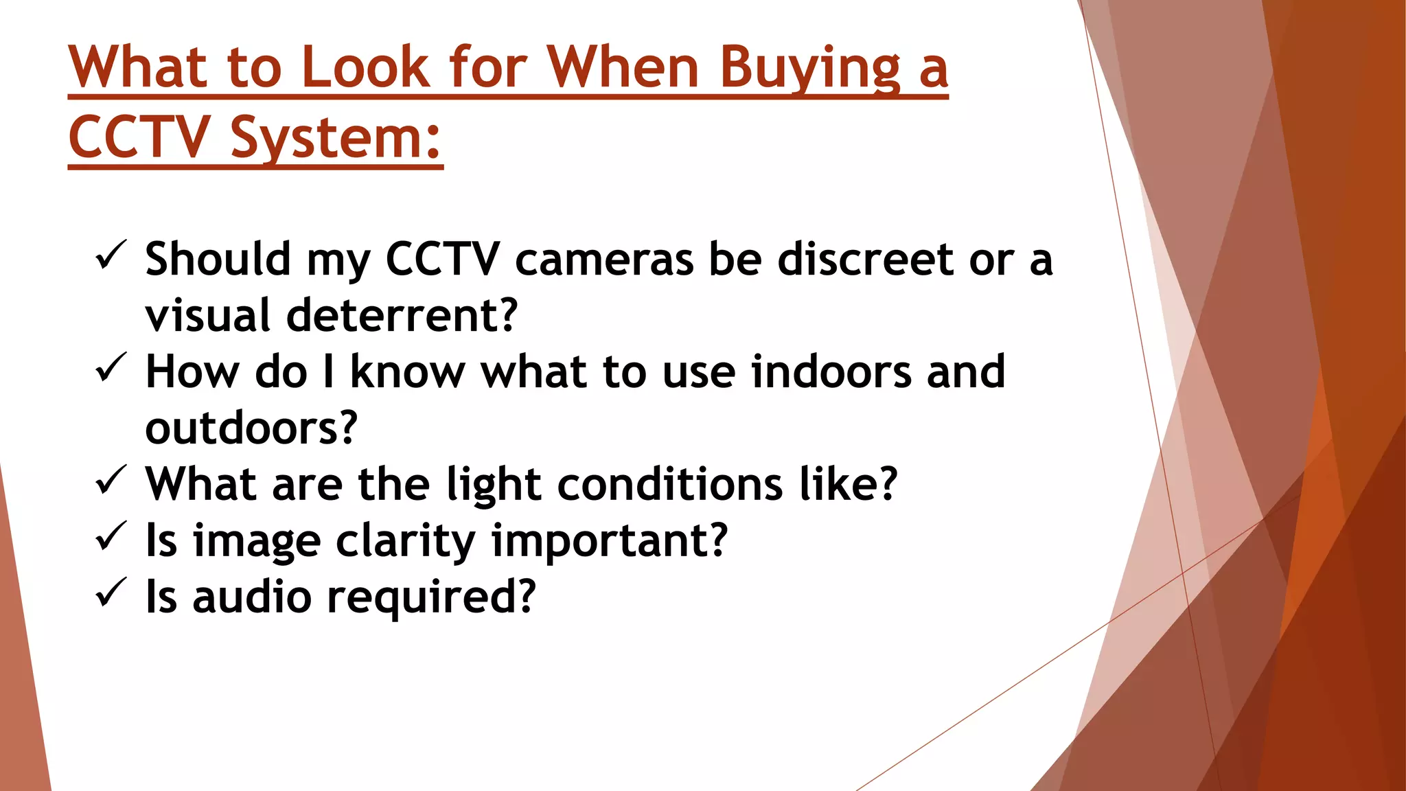 CCTV System - Close circuit television System - UCJ | PPTX | Cameras ...