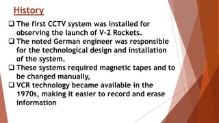 CCTV System - Close circuit television System - UCJ | PPTX | Cameras ...