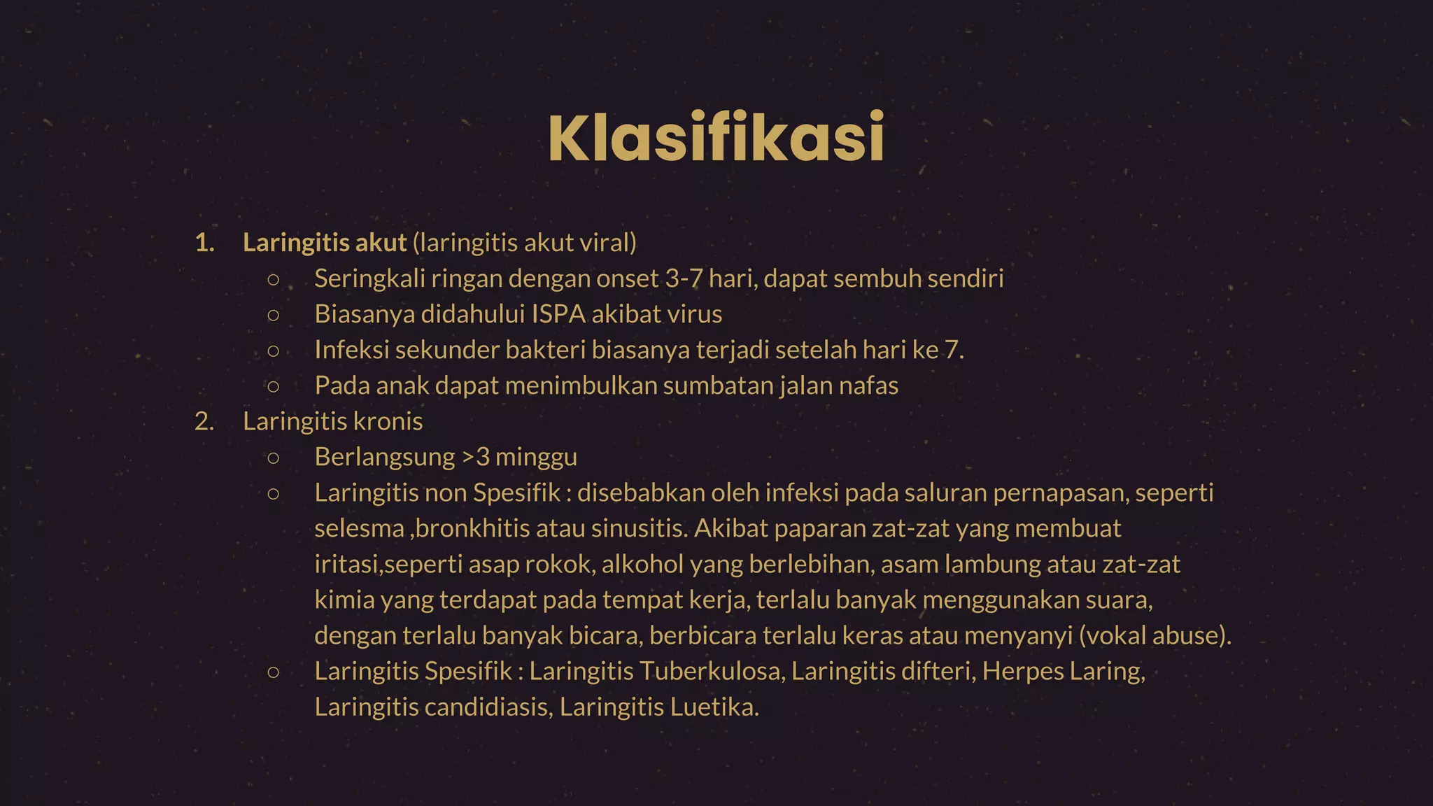 Laringitis Aku | PPTX