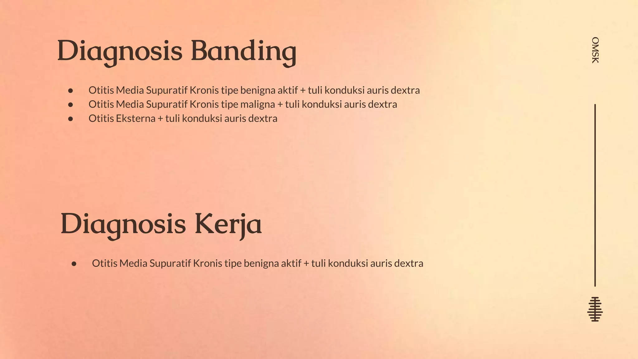 Otitis Media Supuratif Kronis | PPTX