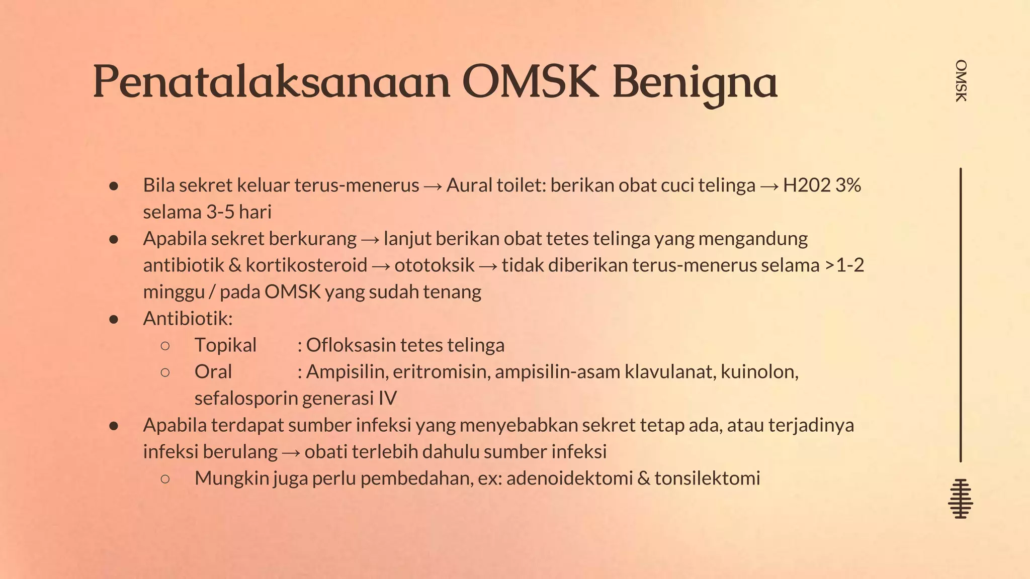 Otitis Media Supuratif Kronis | PPTX