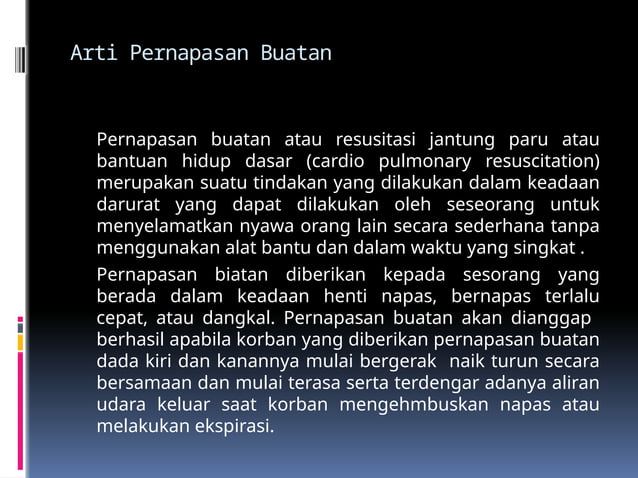 The Basic Safety Training FA (First Aid) | PPT