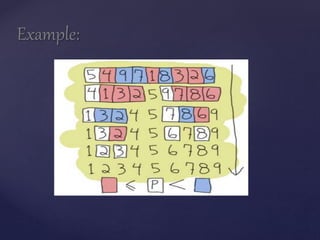 Quick and Heap Sort with examples | PPTX | Programming Languages | Computing