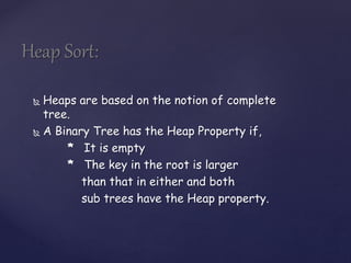 Quick and Heap Sort with examples | PPTX | Programming Languages ...