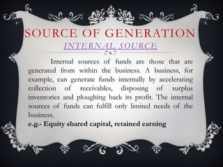 source of business finance | PPTX