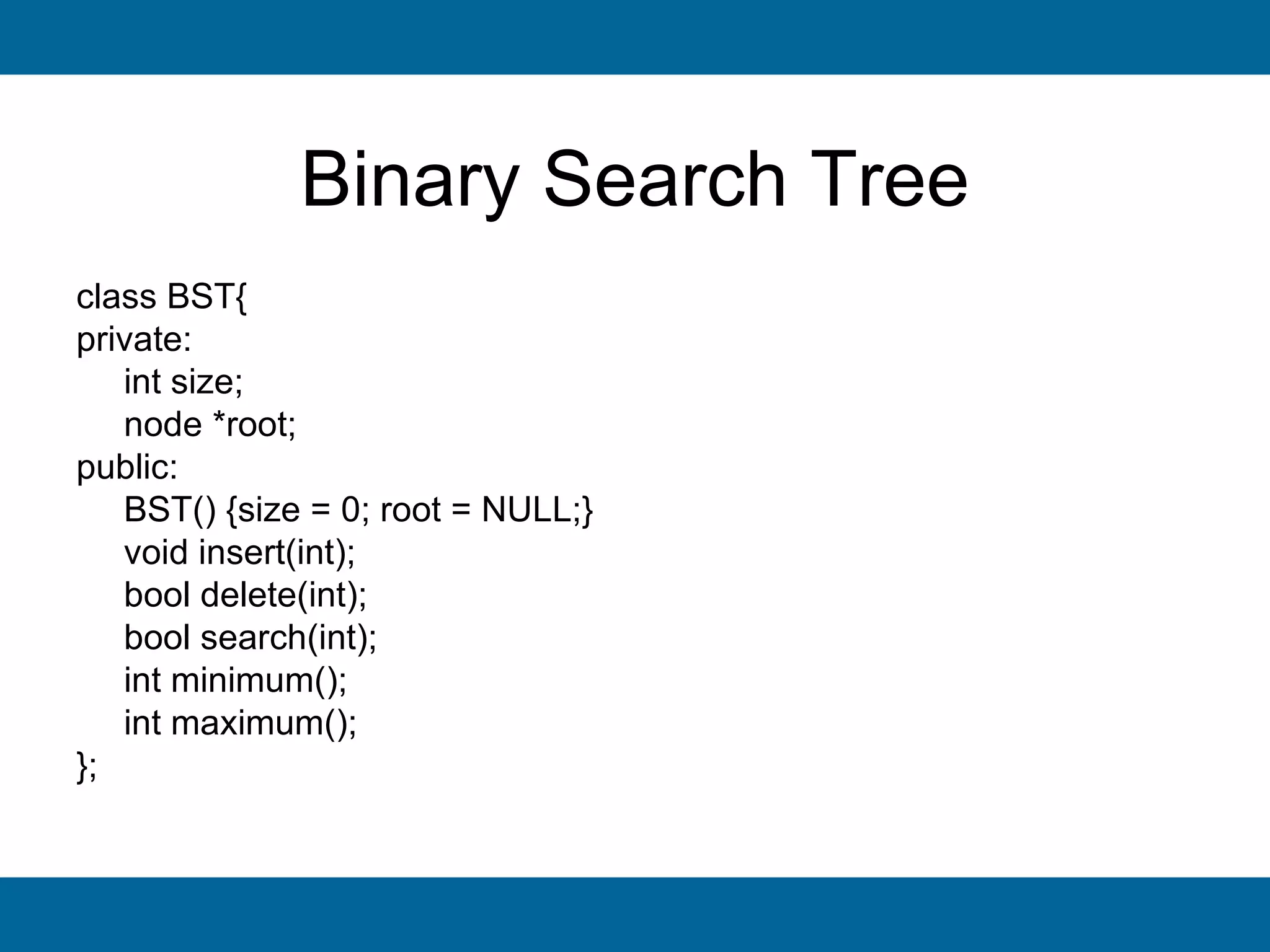 Binary Search Tree and AVL | PPT