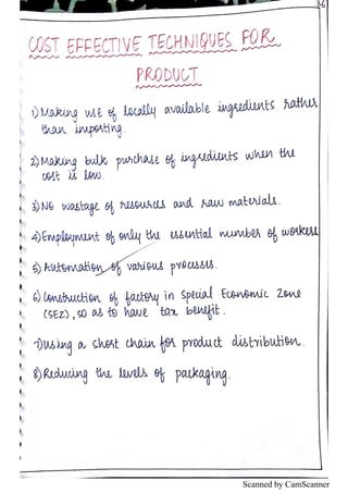 Cost Effective Techniques For Product