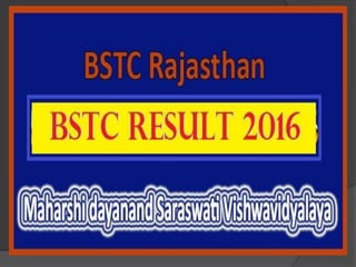 BSTC Result 2016 | PDF